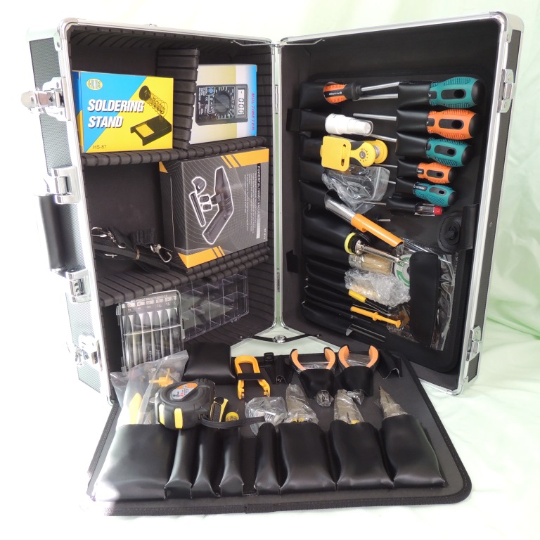 AKTAKOM AHT-5066 76 PIECE Professional Electronic Technician's Tool Kit ...